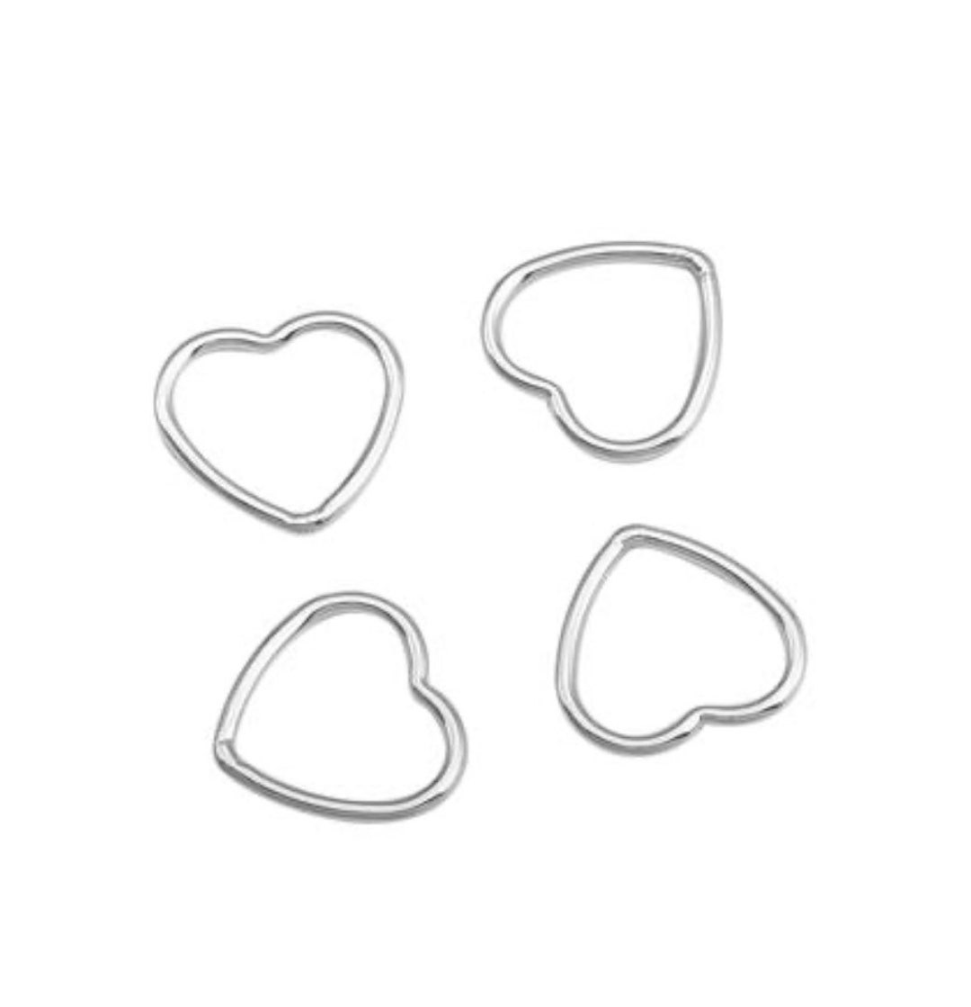 ADD ON | Sterling Silver Floating Heart Charm | Personalized Beaded ...