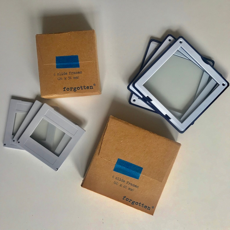 Forgotten - Box With 6 Slide Frames 50x50 Mm (for Photos 24x36 Mm) With ...