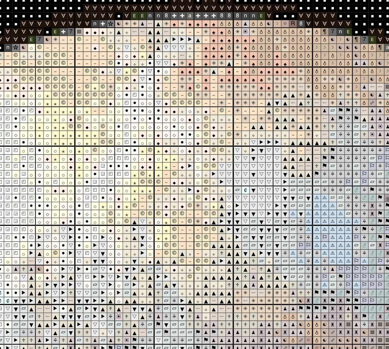 Pluto Cross-stitch Pattern Instant Download PDF 150x150 Stitches 67 ...