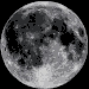 Full Moon Cross-stitch Pattern Instant Download PDF 75x75 Stitches 9 ...