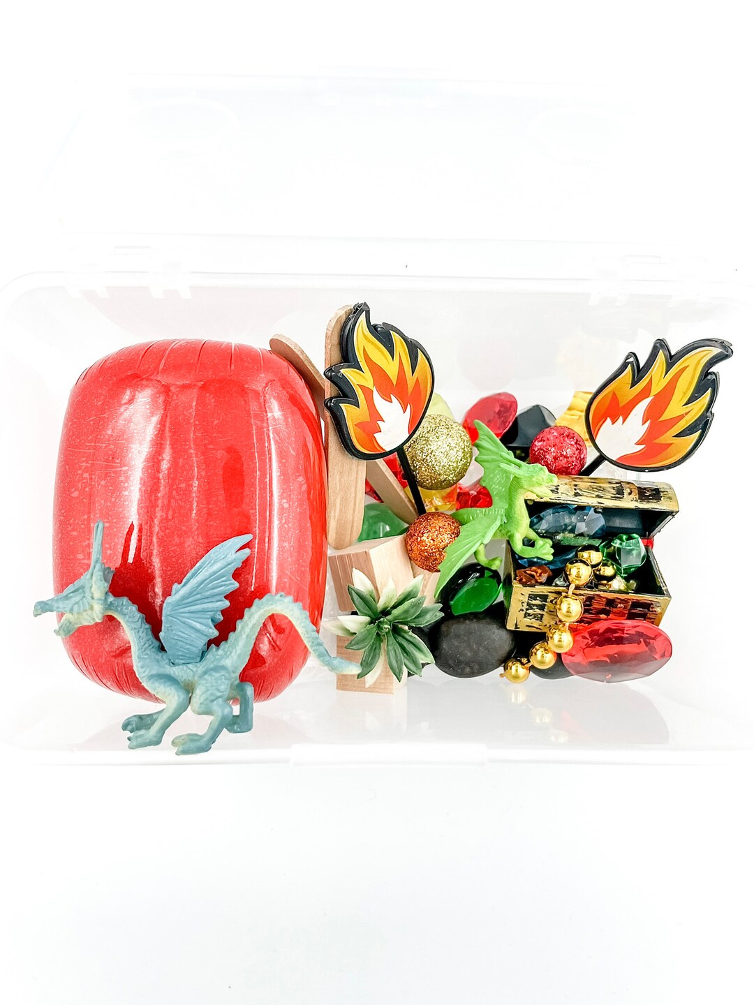 Dragon Play Dough Kit, Dragon Sensory Bin, Mythical Busy Box ...