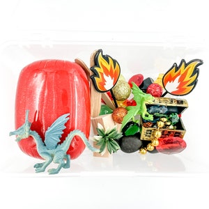 Dragon Play Dough Kit, Dragon Sensory Bin, Mythical Busy Box ...