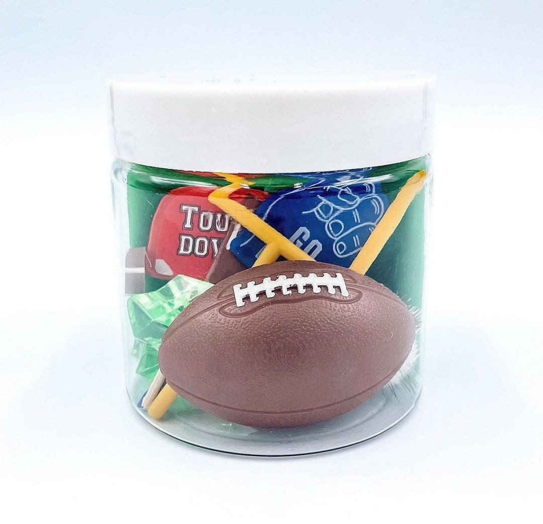Football Play Dough Kit Sports Sensory Jar Game Day Busy - Etsy