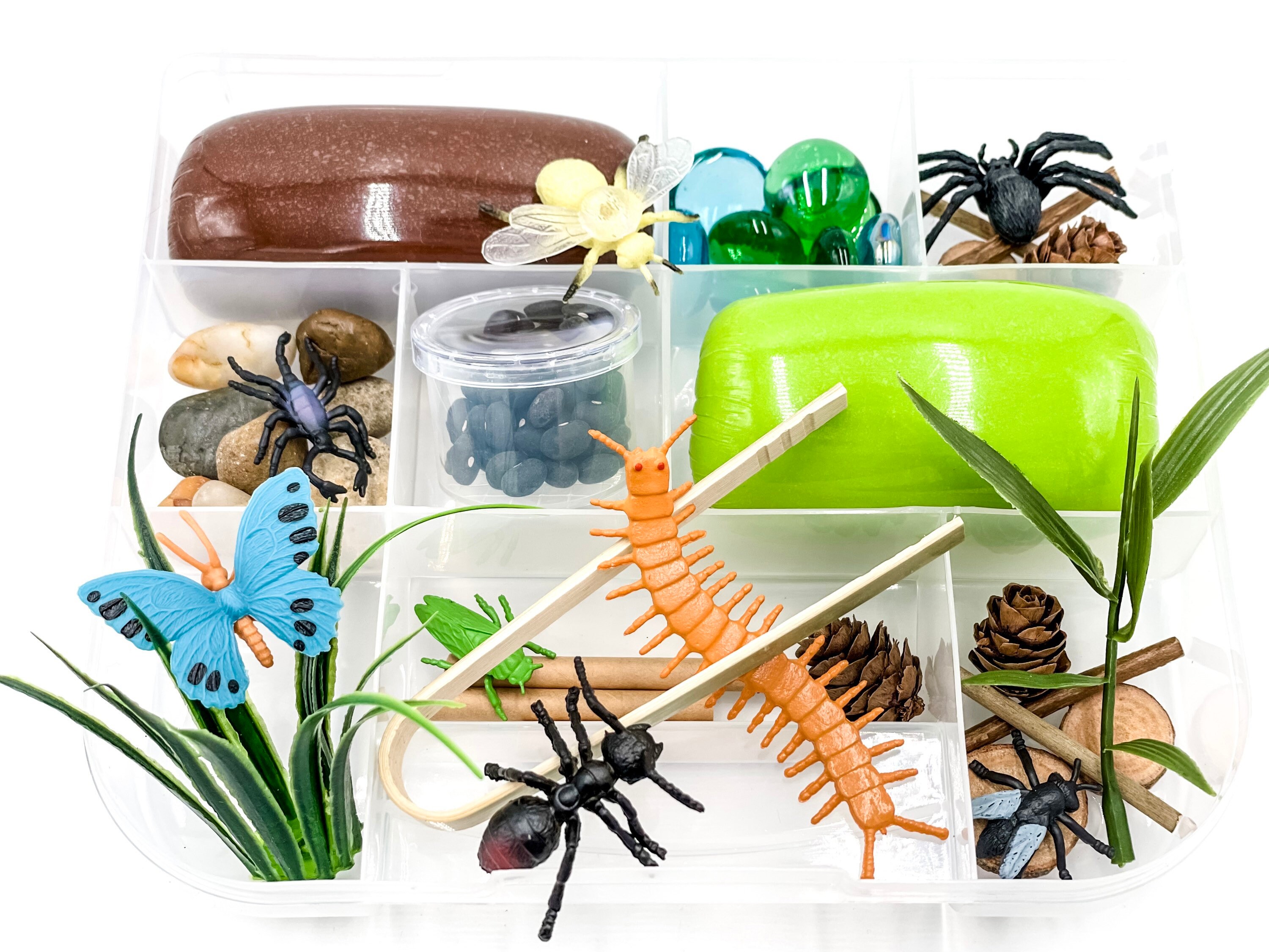 Toys & Games Busy Box Bug Playdough Kit Insect Sensory Kit Montessori ...