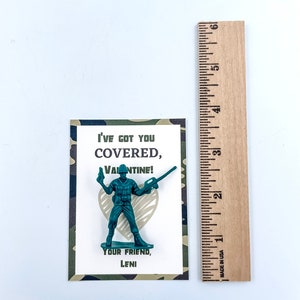 Soldier Valentine Cards, Assembled Camo Army Men Class Favors, Unique ...