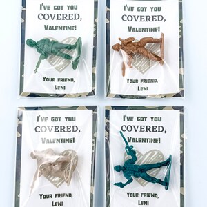 Soldier Valentine Cards, Assembled Camo Army Men Class Favors, Unique ...