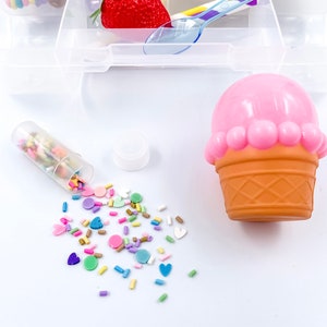 Ice Cream Play Dough Kit, Ice Cream Sensory Kit, Ice Cream Busy Box ...