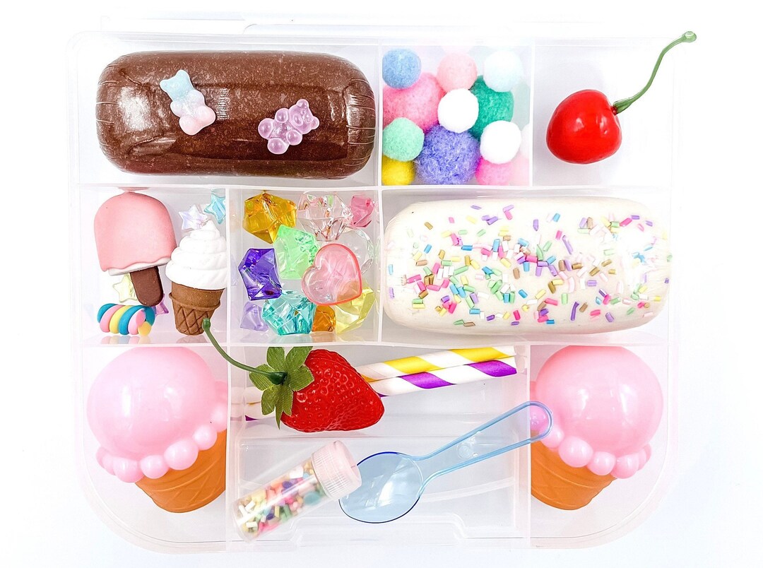 Ice Cream Play Dough Kit, Ice Cream Sensory Kit, Ice Cream Busy Box ...
