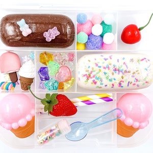 Ice Cream Play Dough Kit, Ice Cream Sensory Kit, Ice Cream Busy Box ...