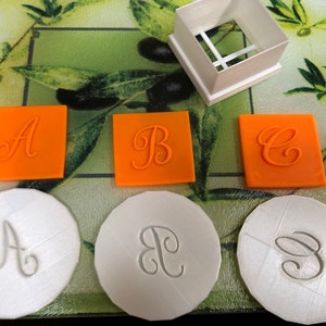 Individual Letters Fondant Embossers - Alphabet Set - Made in Canada - Etsy