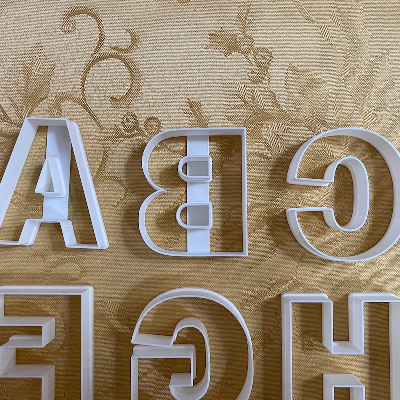 Alphabet Fondant Cutters - Etsy