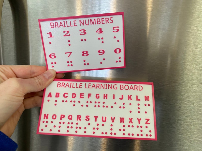 Braille Numbers 3D Learning Board Made in Canada - Etsy