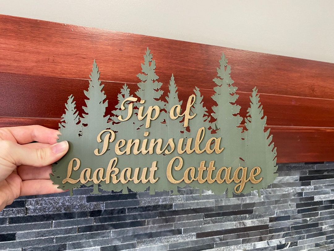Custom Cottage Sign - Trees - Made in Canada - Etsy
