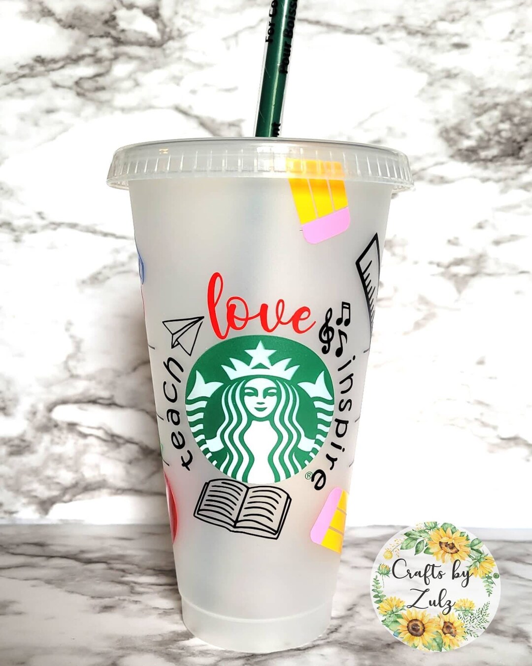 Teacher Starbuck Cup Teacher Appreciation Gift Personalized Teacher ...