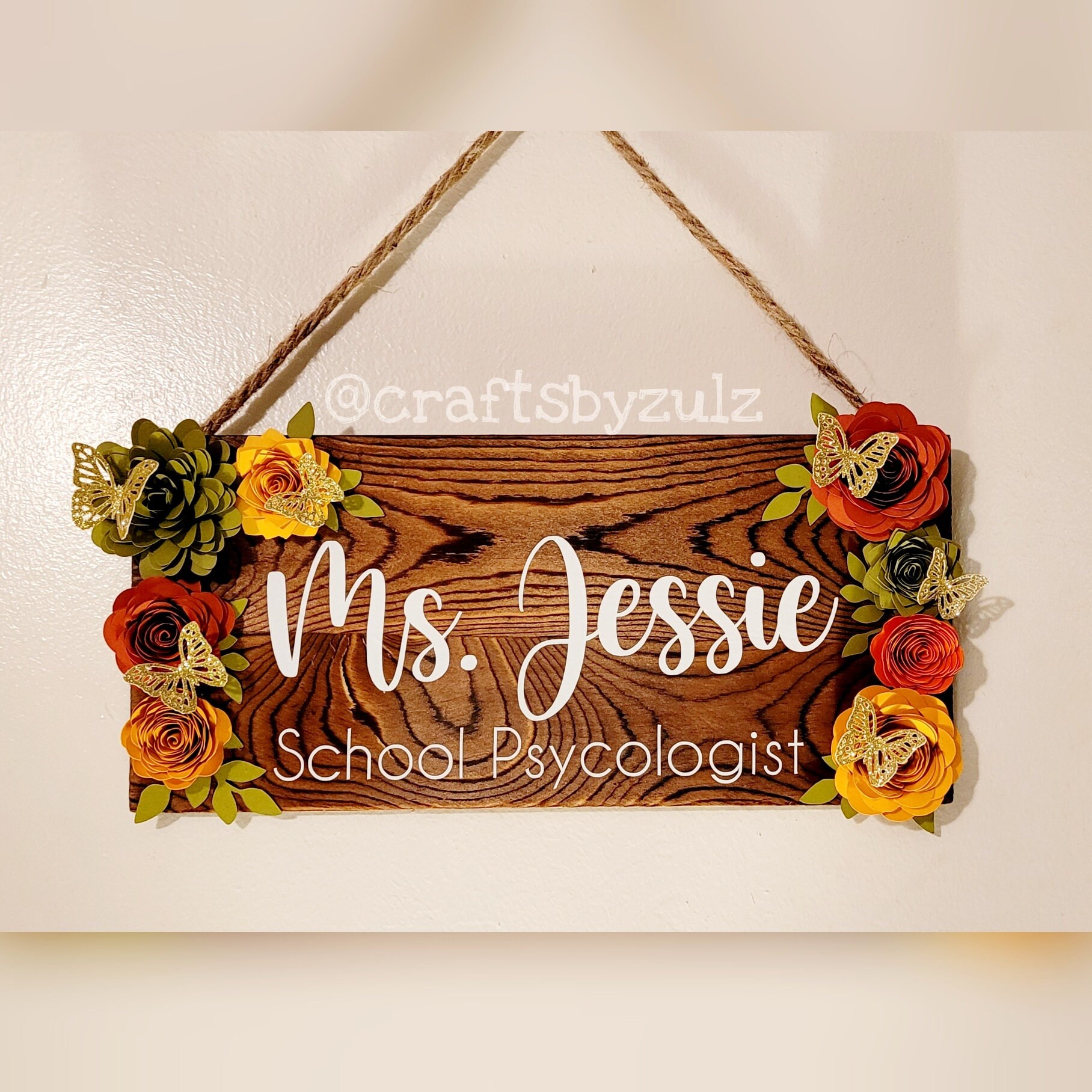 Teacher Name Sign custom Name Signteacher Giftlast Name - Etsy