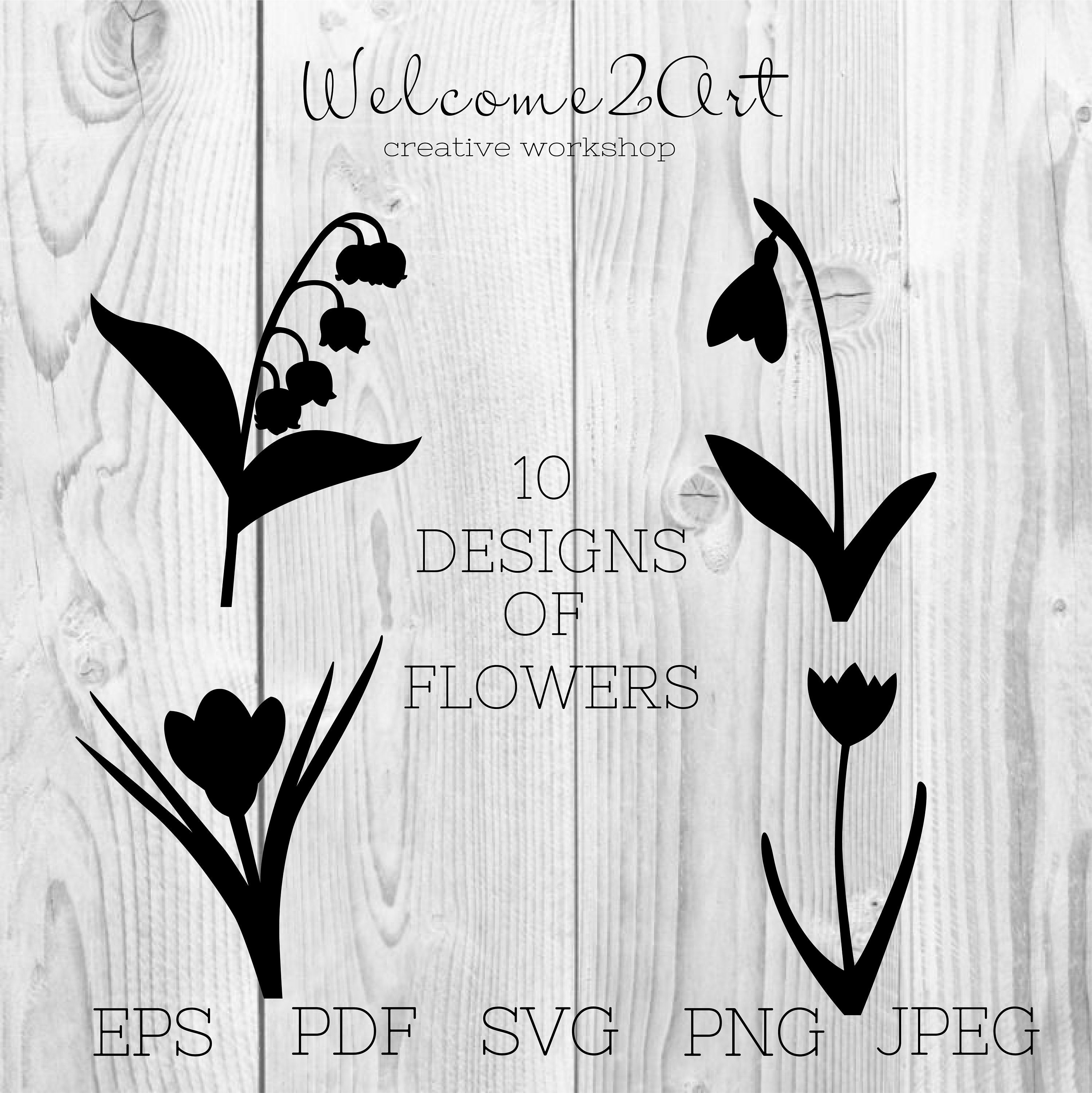Flowers Svg, Spring Svg, Flowers Svg Bundle, Flowers Svg Files for ...