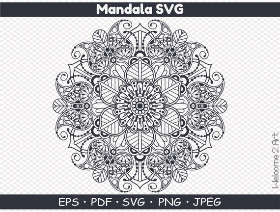 Mandala SVG Svg File Eps Files Pdf Files Mandala Style | Etsy