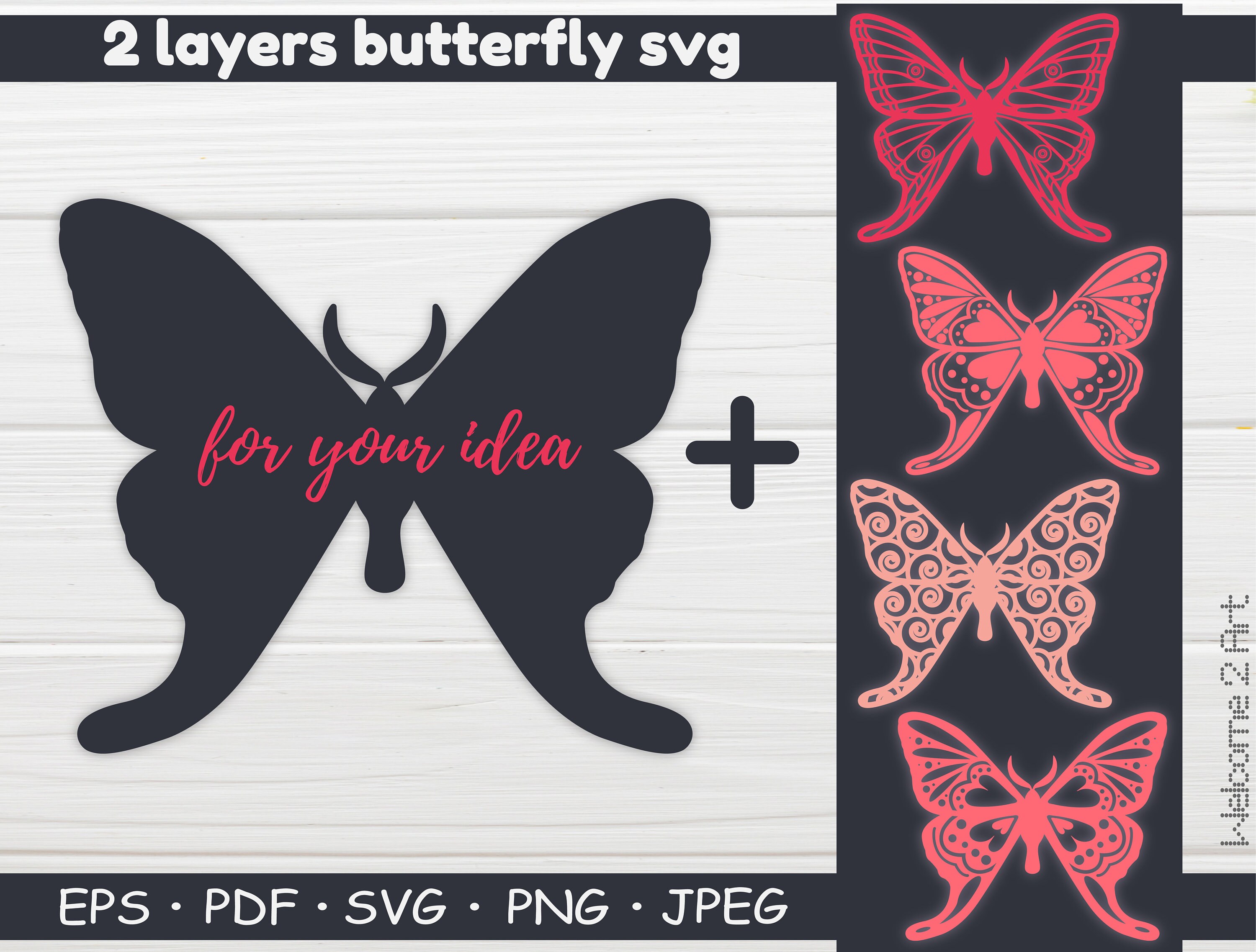 Butterfly Cut File Svg Butterfly Butterfly Silhouette - Etsy