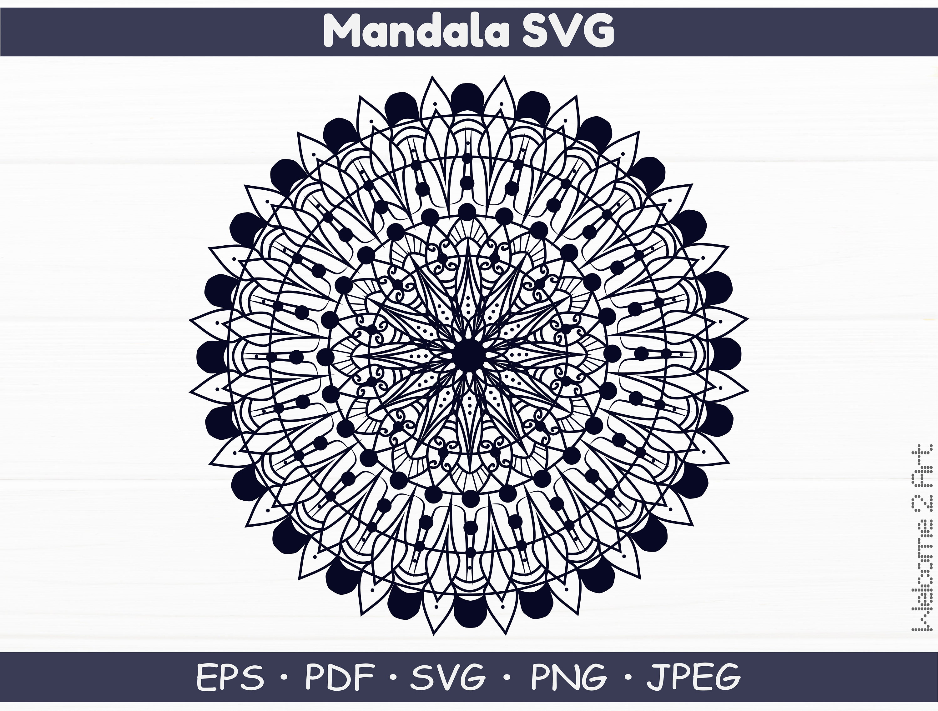 Mandala Svgmandalas Svgmandala Monogram Frame Mandala - Etsy