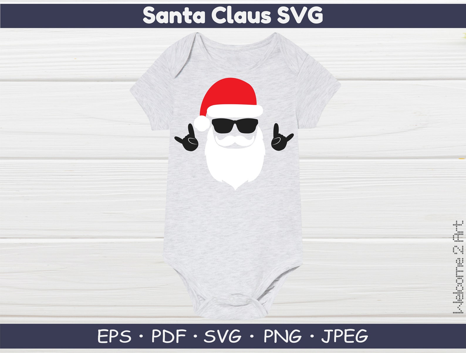Christmas Santa Claus Svg Christmas Silhouette Cut Files, Cricut Cut ...