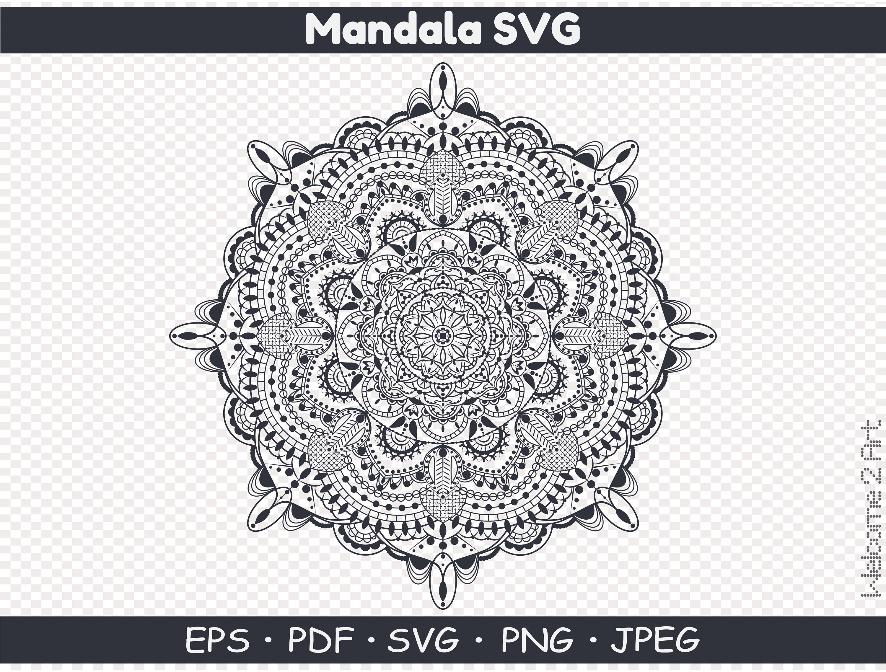 Mandala SVG Svg Mandala clipart Boho SVG Mandala Mandala | Etsy