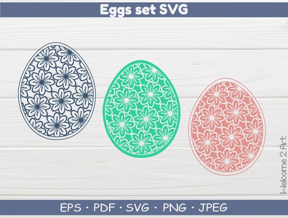 Easter Egg SVG Happy Easter Eggs Cricut Cut File | Etsy