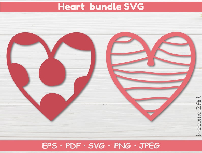 Heart Svg Bundle, Hearts Svg, Love Svg, Valentine Days Svg, Heart Cut ...