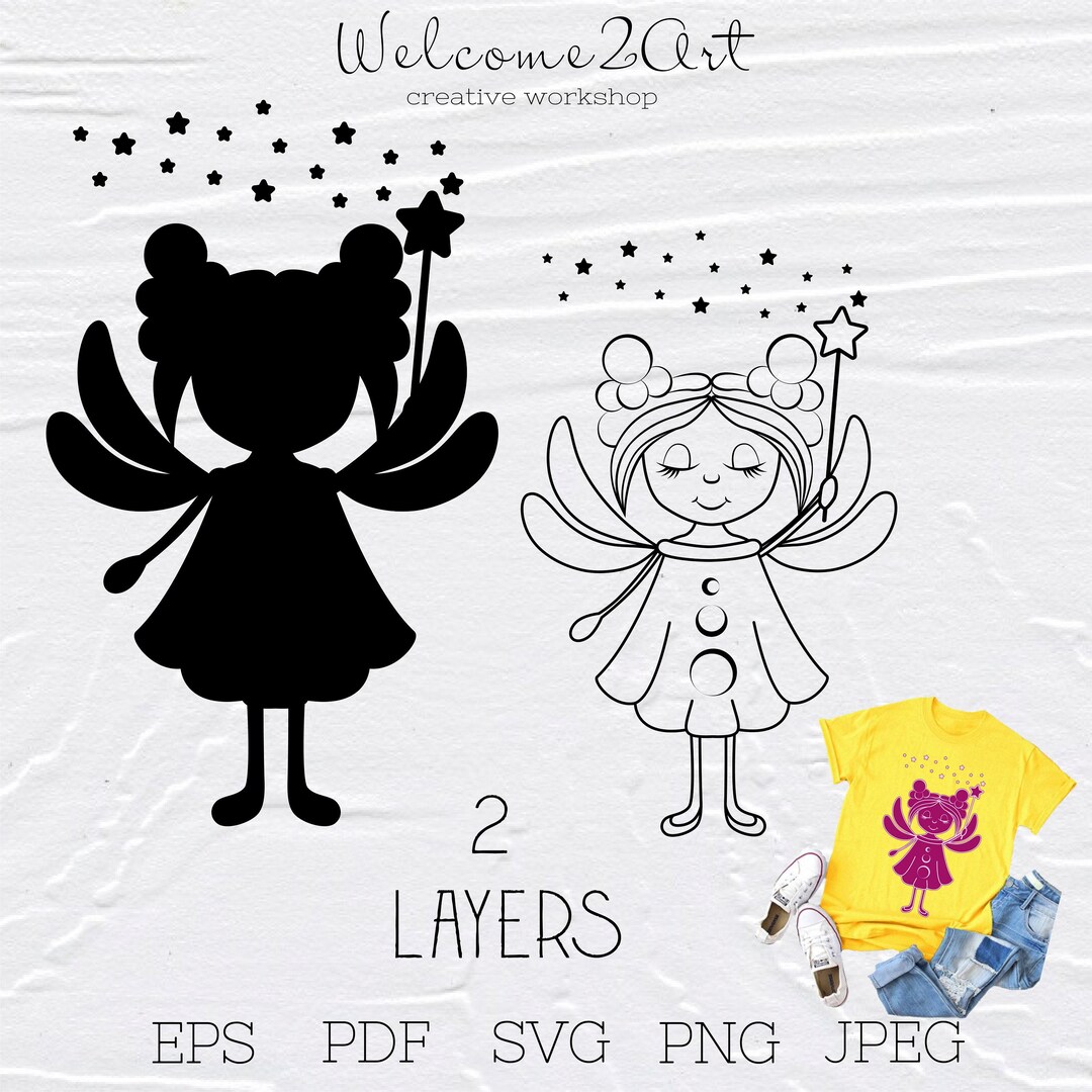 Fairy Svg for Cricut, Fairy Svg, Cut Files, Fairy Cutting File ...