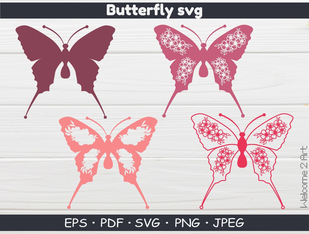 Butterfly Svg, Svg Files for Cricut, Butterfly Silhouette, Butterfly ...