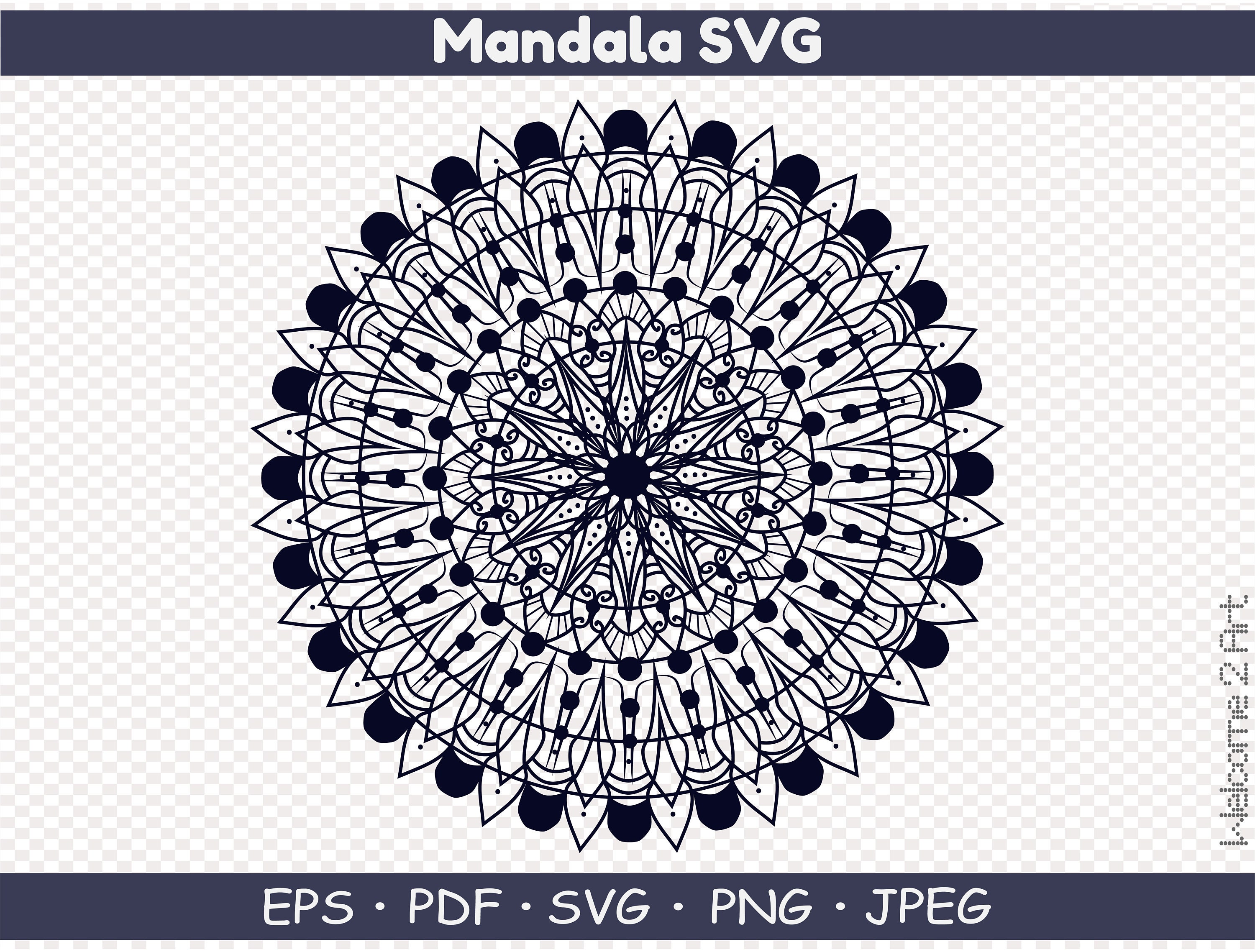 Mandala Svg,mandalas Svg,mandala Monogram Frame, Mandala Template for ...