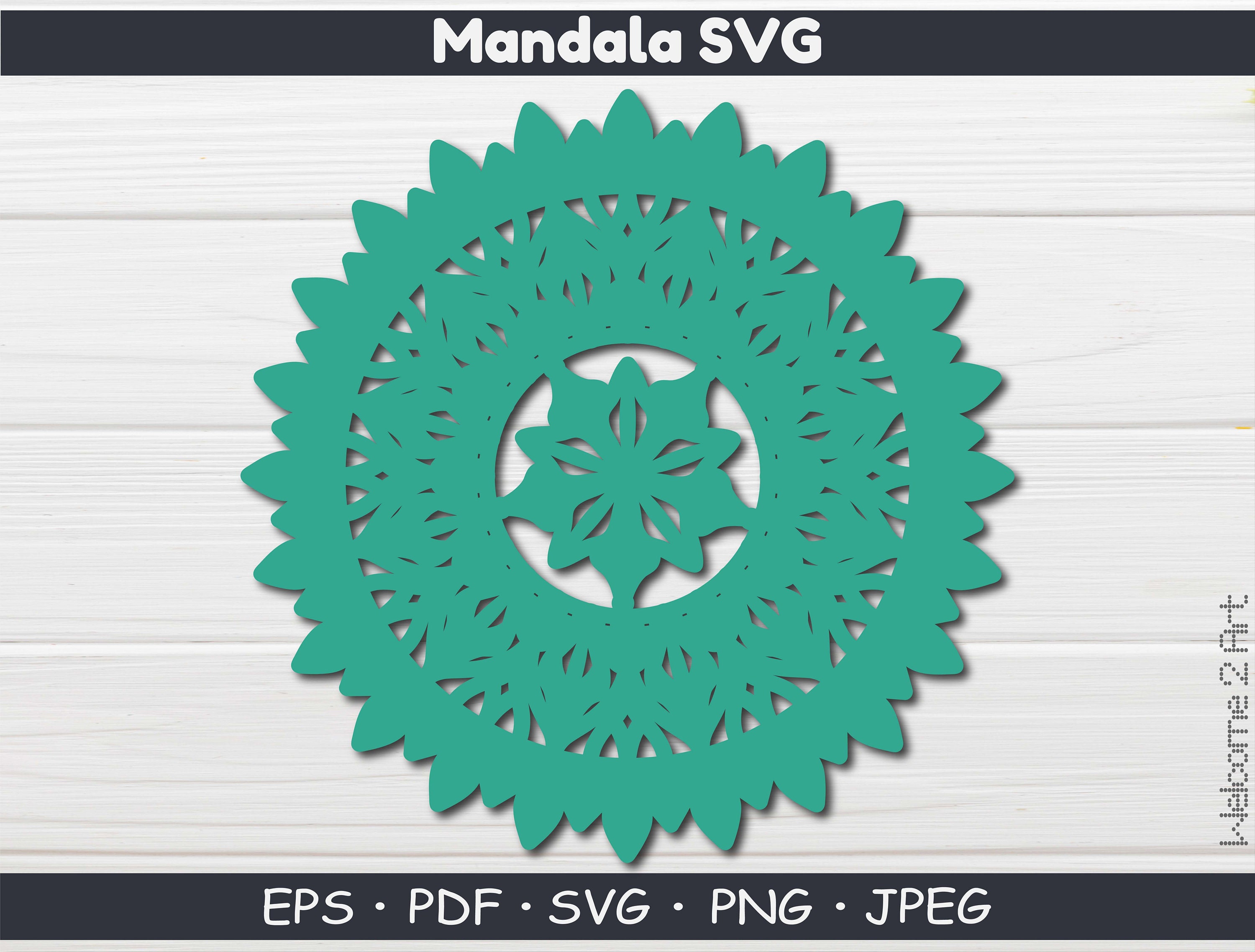 3d Mandala Svg, Layered Mandala Svg, Mandala Svg, 3d Mandala, Mandala ...