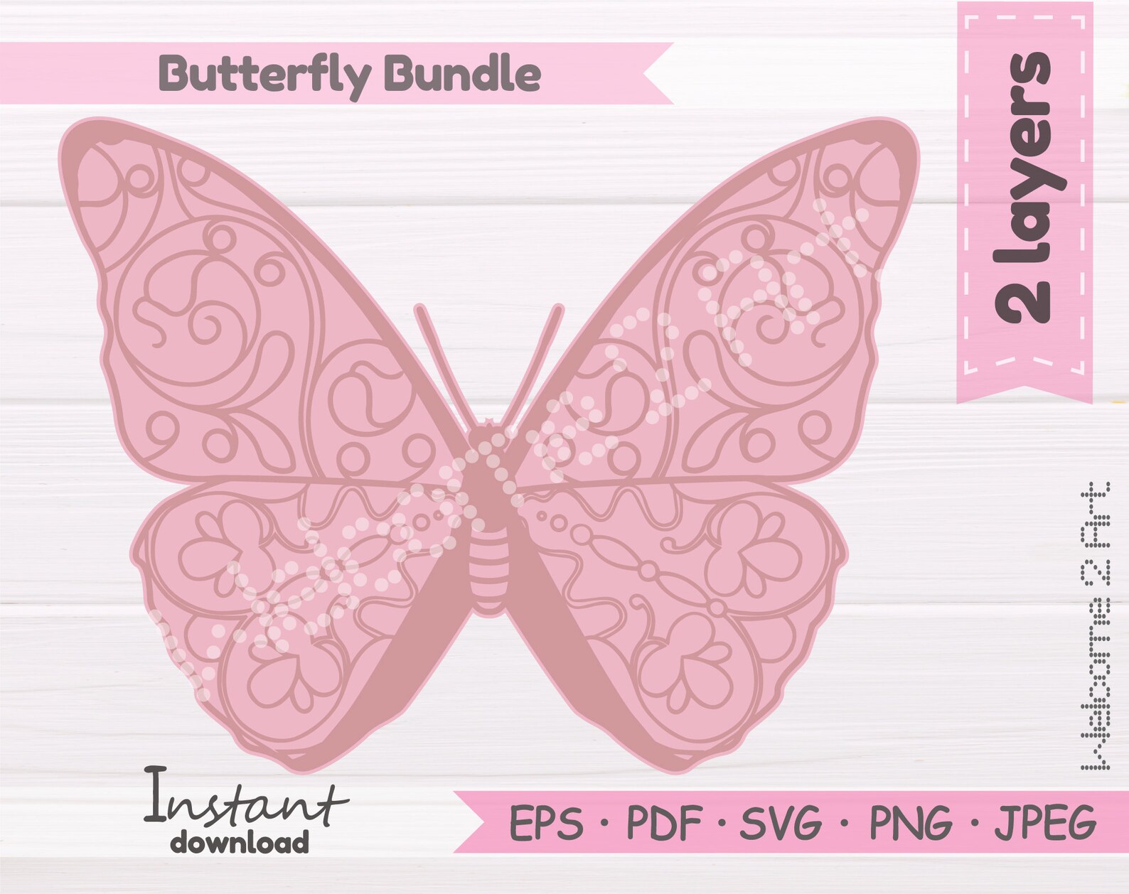 Butterfly Svg, Butterfly Stencil Svg, Butterfly Bundle Svg, Butterfly ...