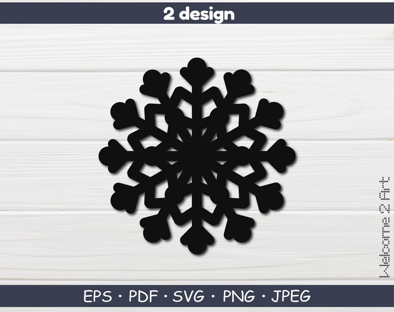 Snowflake Svg, Christmas Svg, Cut File, Svg File, Snowflake Eps, Png ...