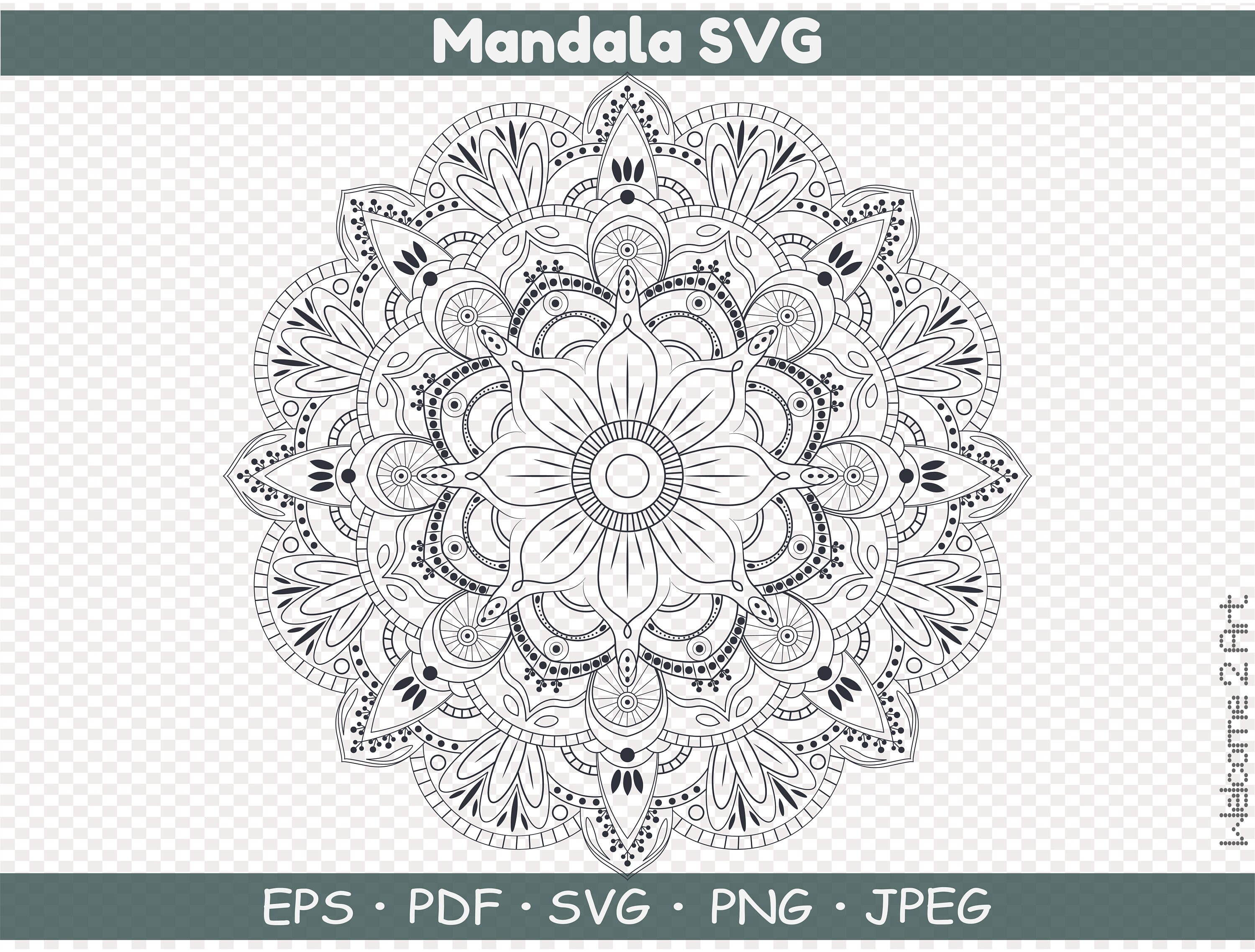 Mandala SVG Svg Files Mandala Style Boho SVG Mandala - Etsy