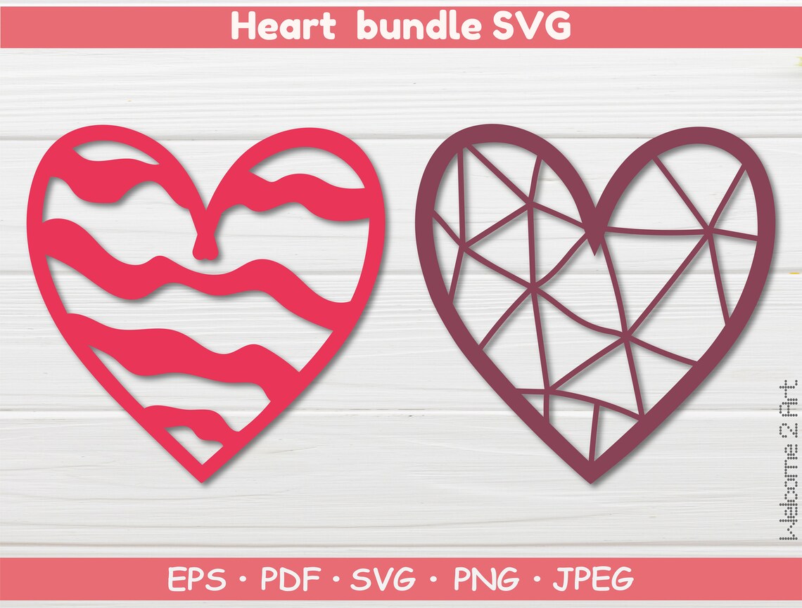Heart Svg Bundle, Hearts Svg, Love Svg, Valentine Days Svg, Heart Cut ...