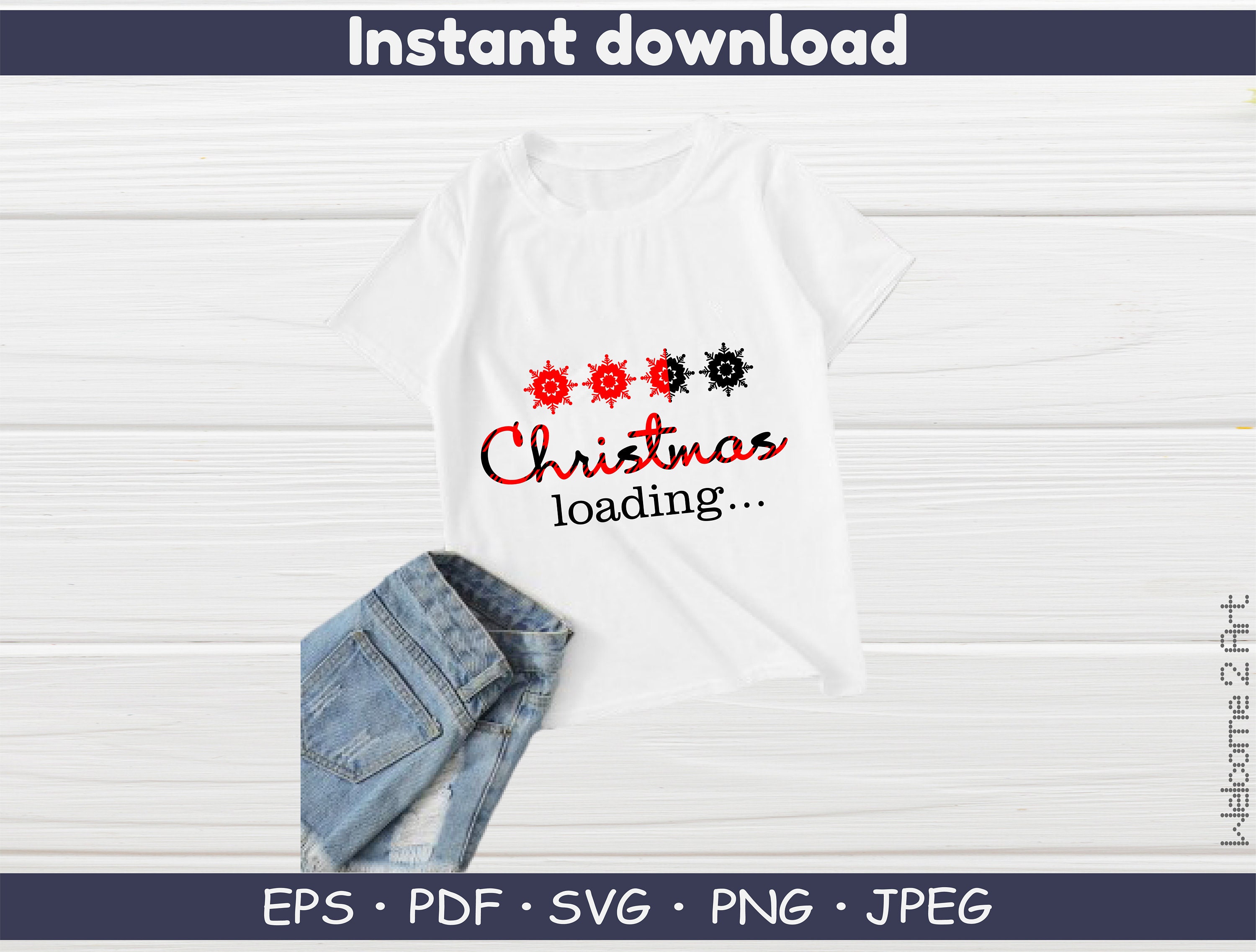 Christmas Loading Svg File for Cricut Christmas Svg Buffalo - Etsy