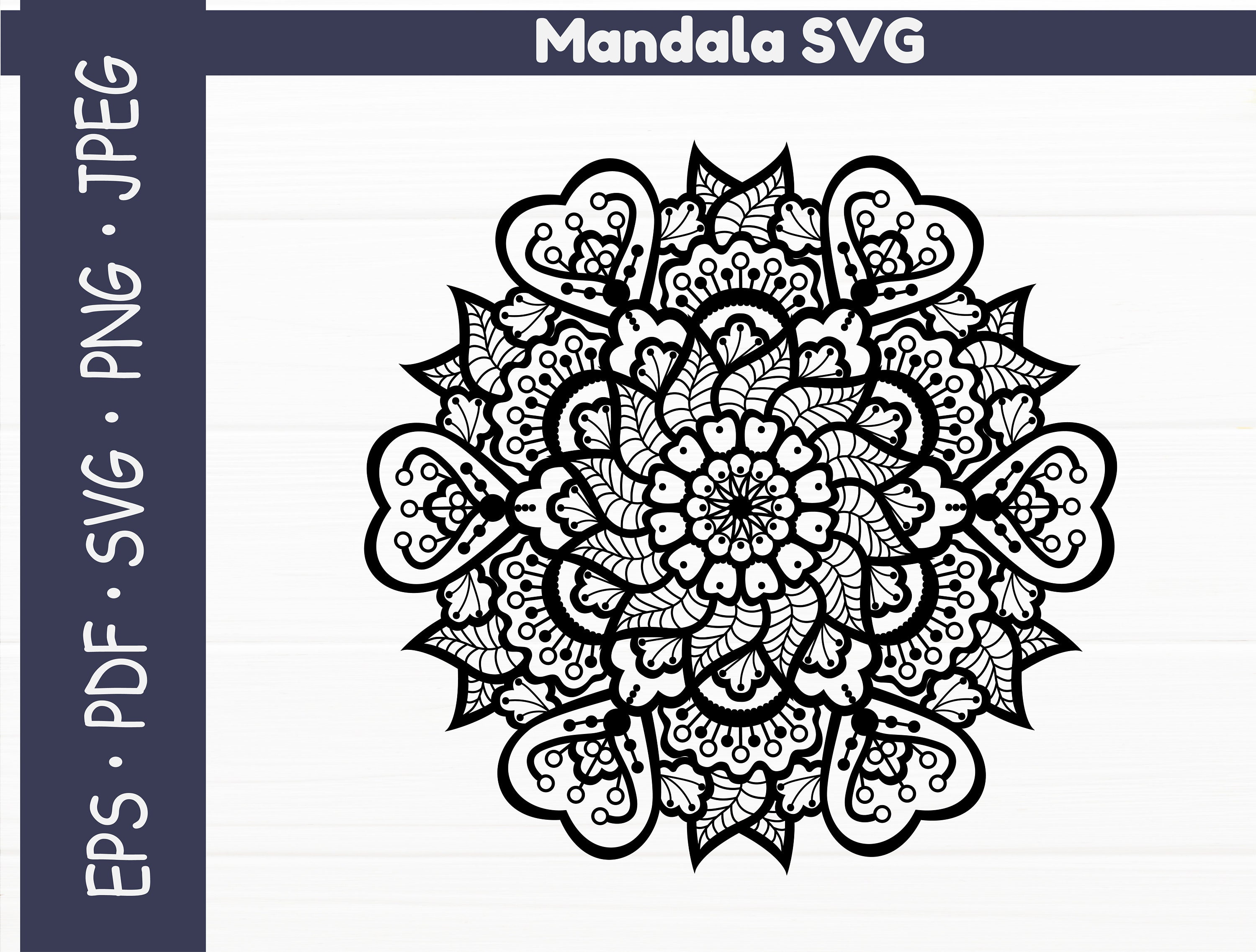 Mandala SVG, Svg File, Zentangle Svg, Mandala, Mandala Art, Mandala ...