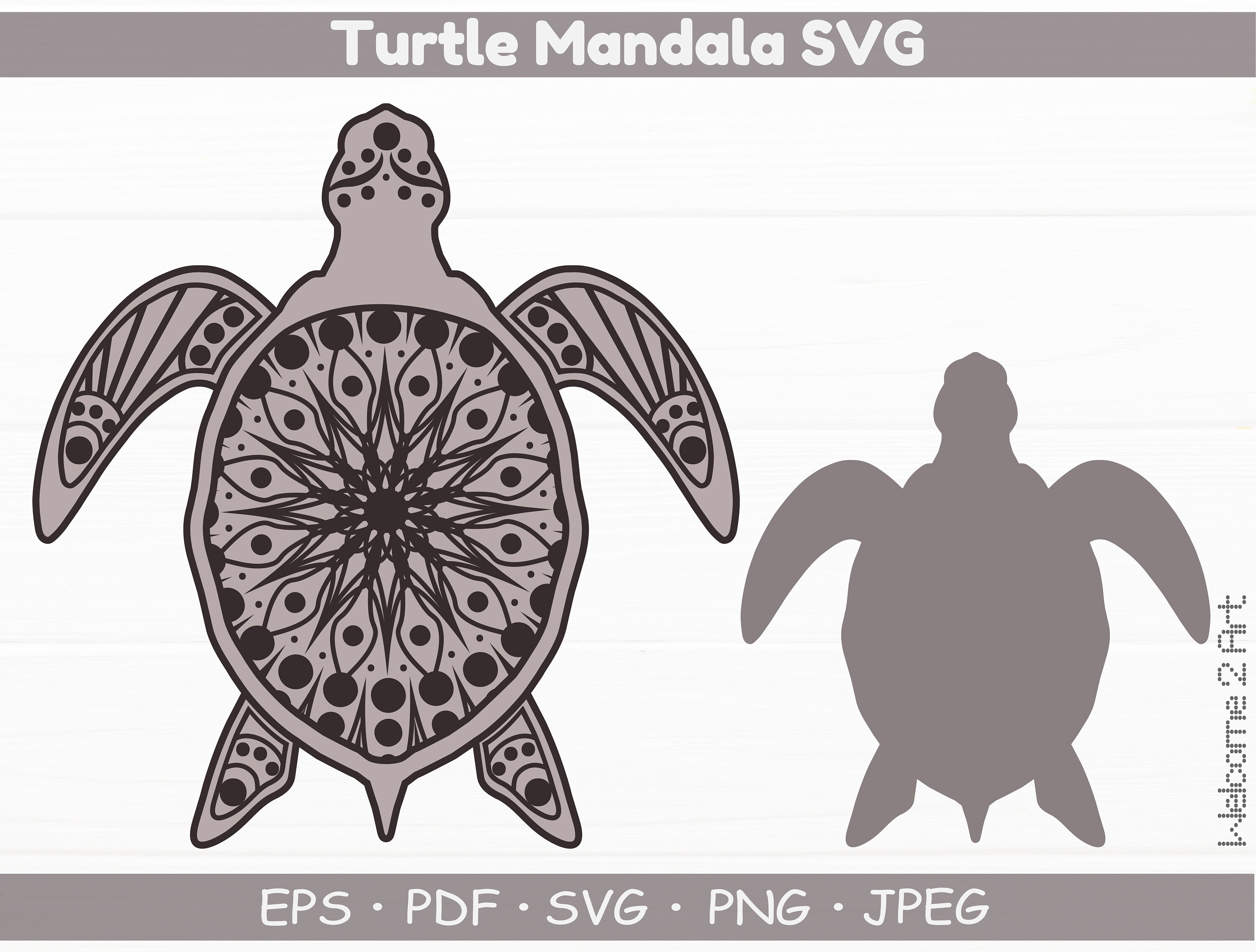 Turtle Mandala SVG Bundle - Mandala SVG - Turtle SVG Bundle - Sea ...