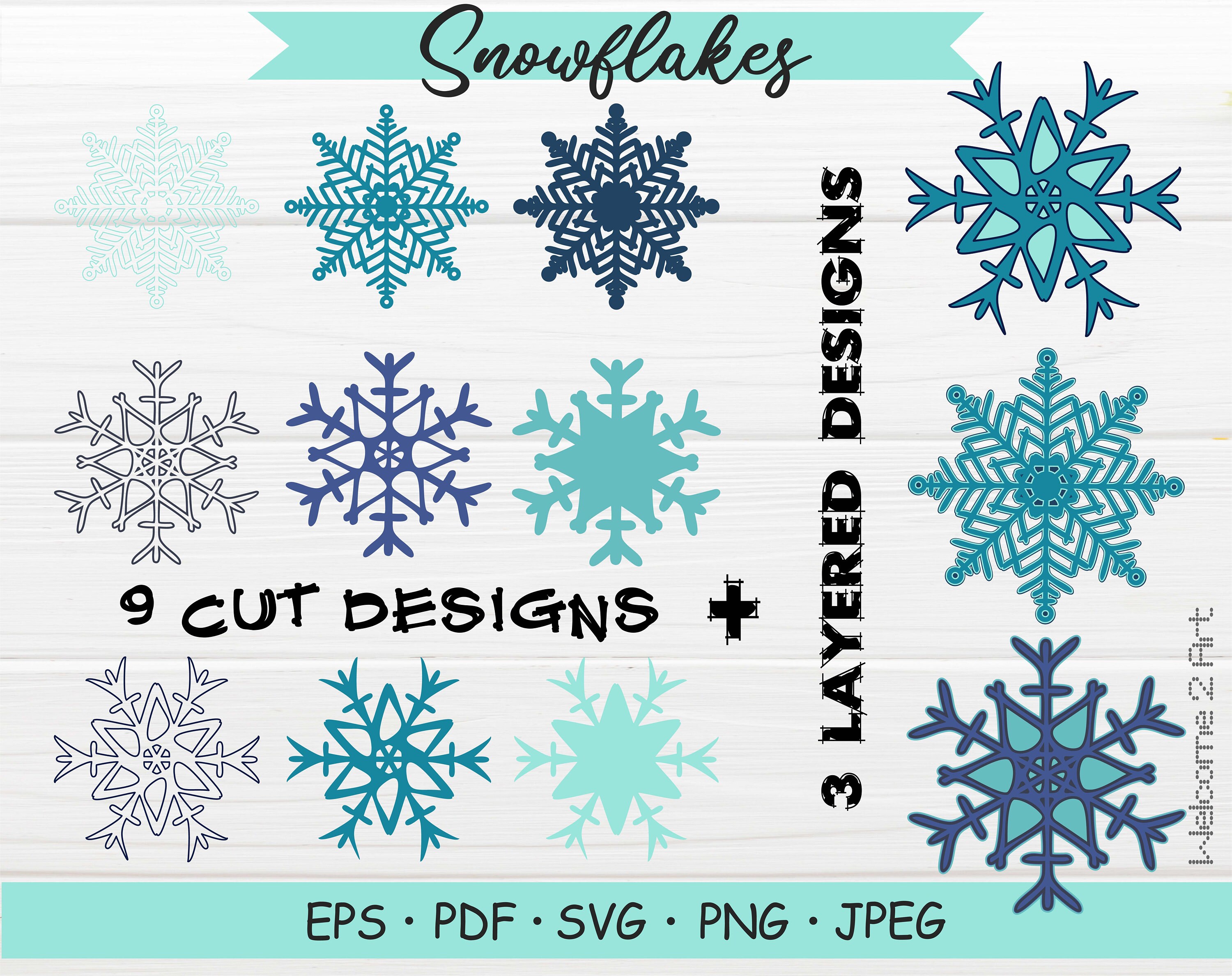 Snowflake svg Christmas svg cut file Svg file Cut files | Etsy