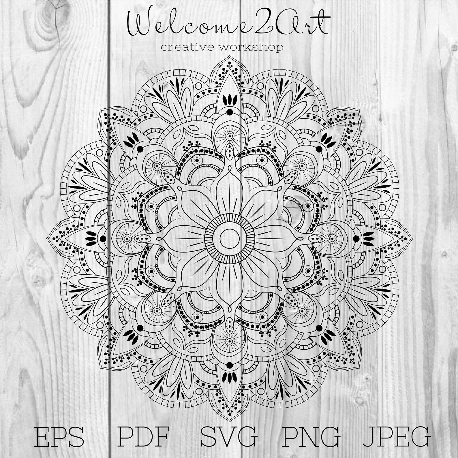 Mandala SVG, Svg Files, Mandala Style, Boho SVG, Mandala Clipart, Png ...
