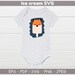 Fox Cub Svg, Ice Cream Svg, Cute Fox Clipart, Fox Clipart, Fox Cub ...