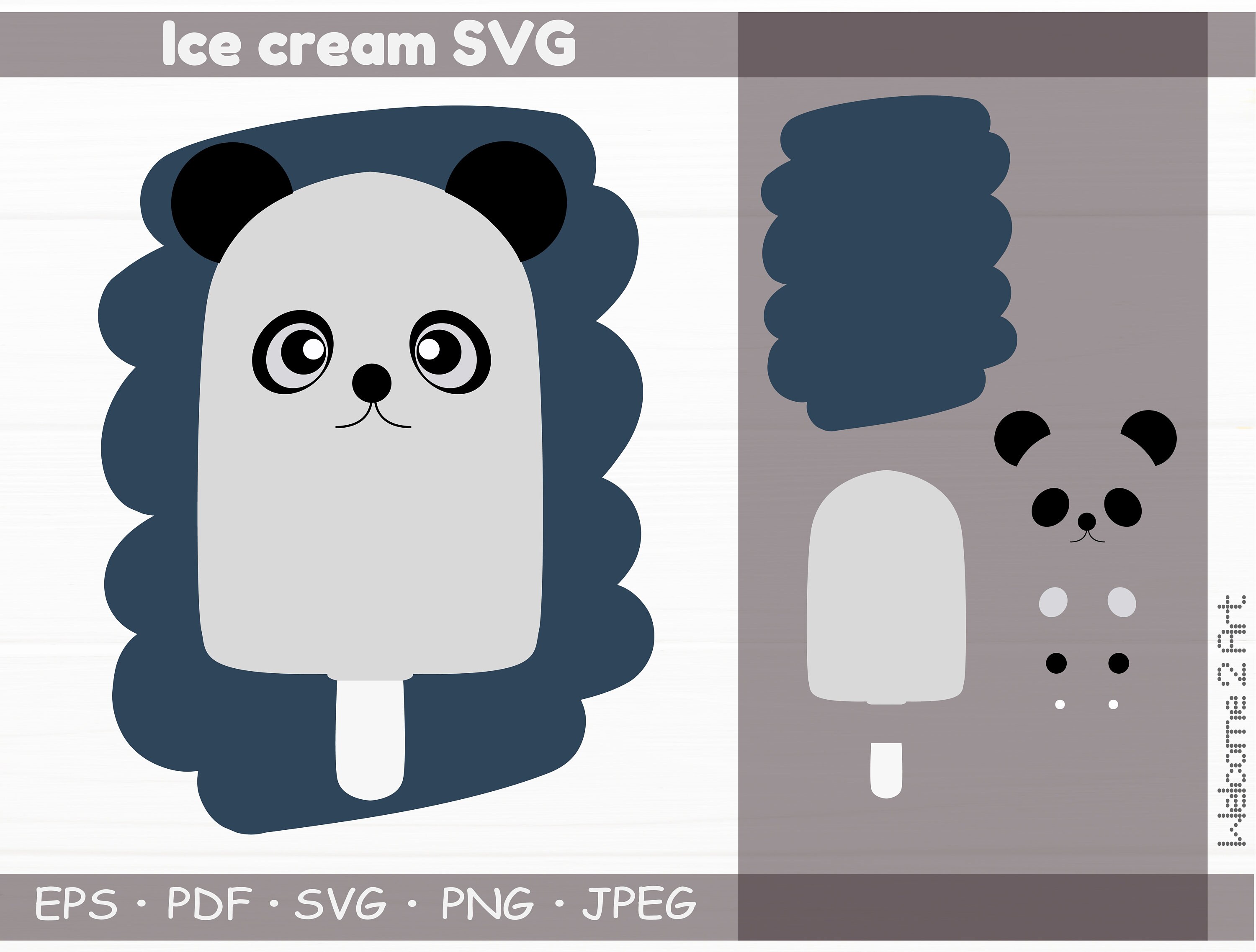 Panda Svg Layered SVG Cricut Cut Files Panda Clip Art - Etsy
