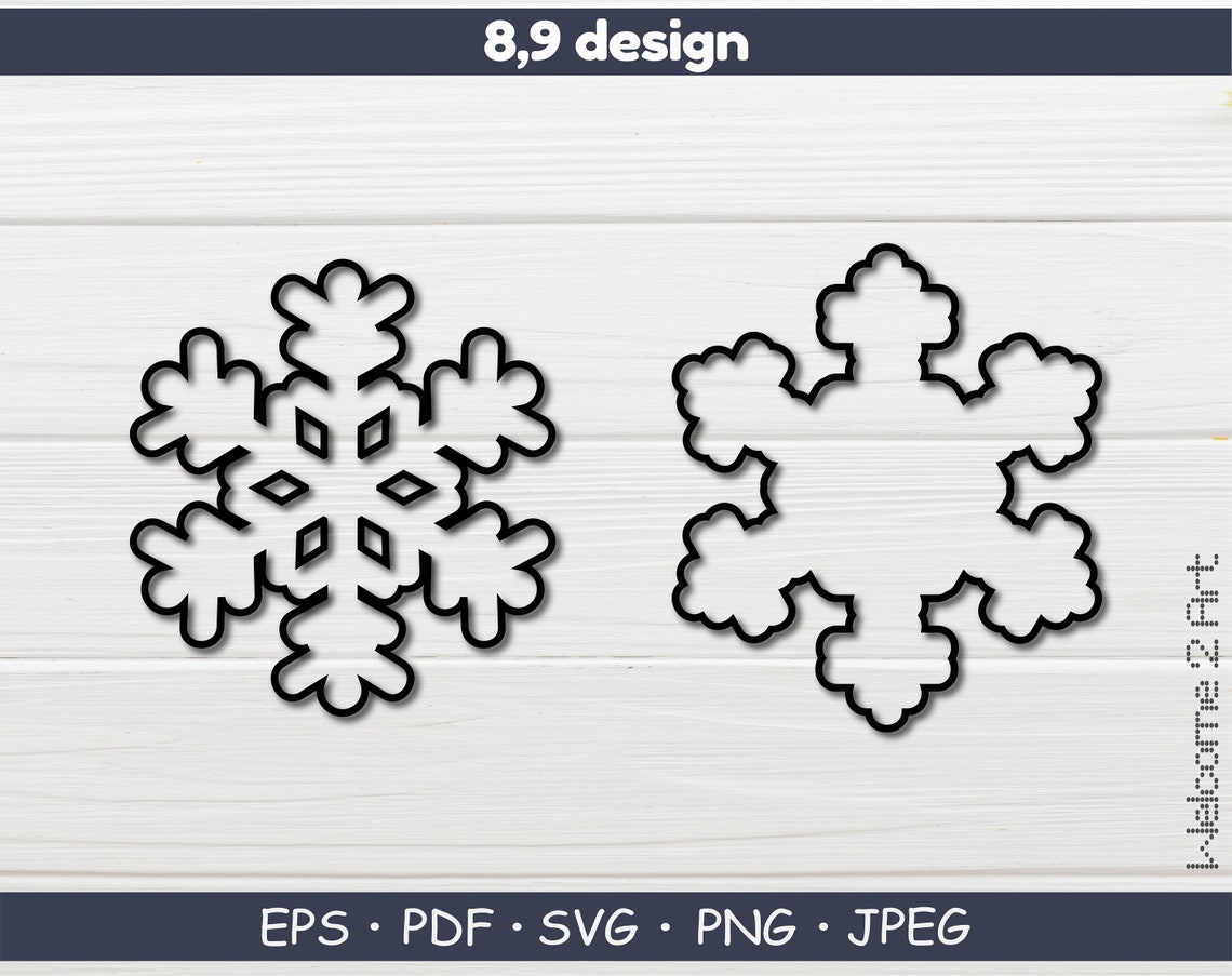 Snowflake Svg Christmas Svg Cut File Svg File (Instant Download) - Etsy