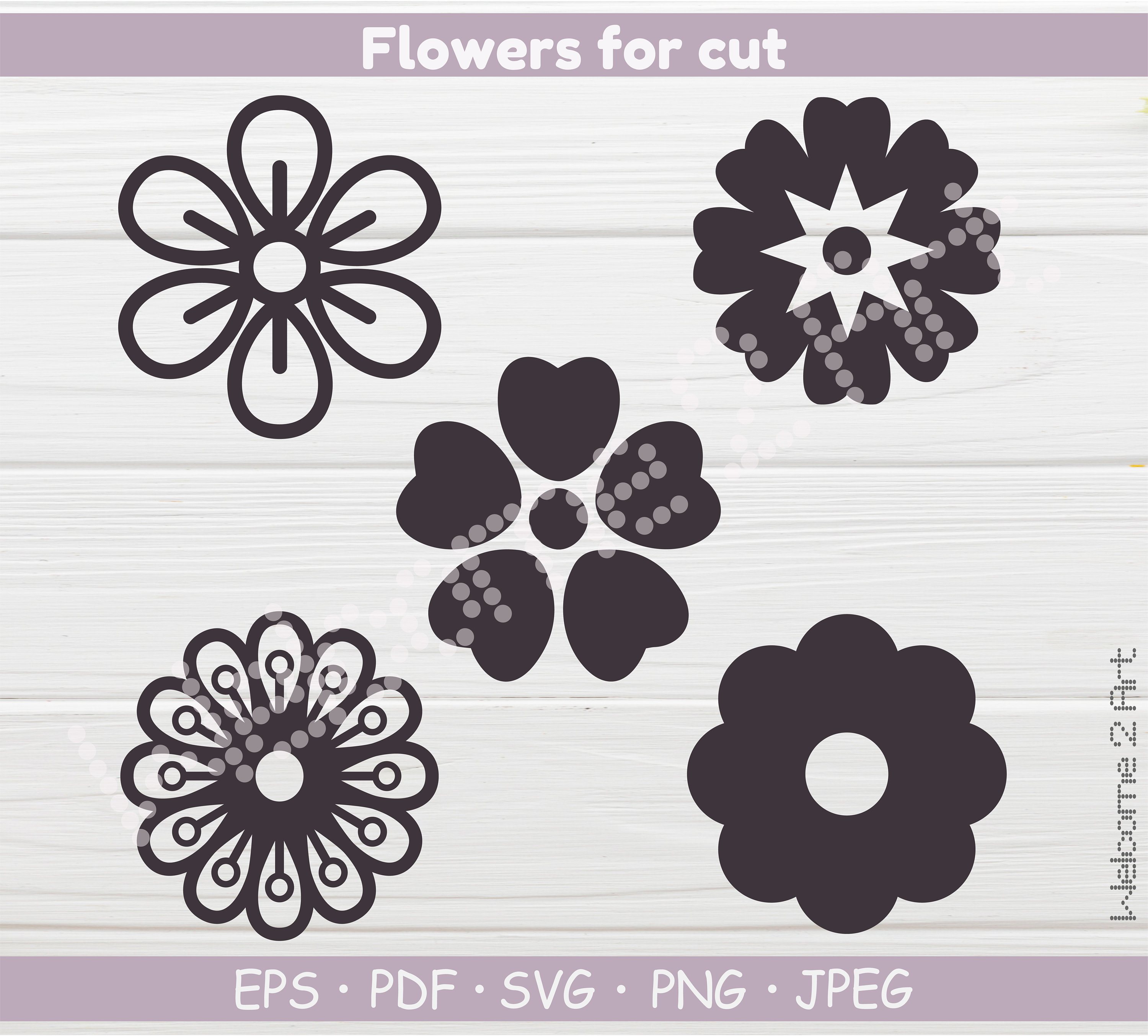Flowers for Cricut, Flowers for Silhouette, Svg, Files for Cricut ...