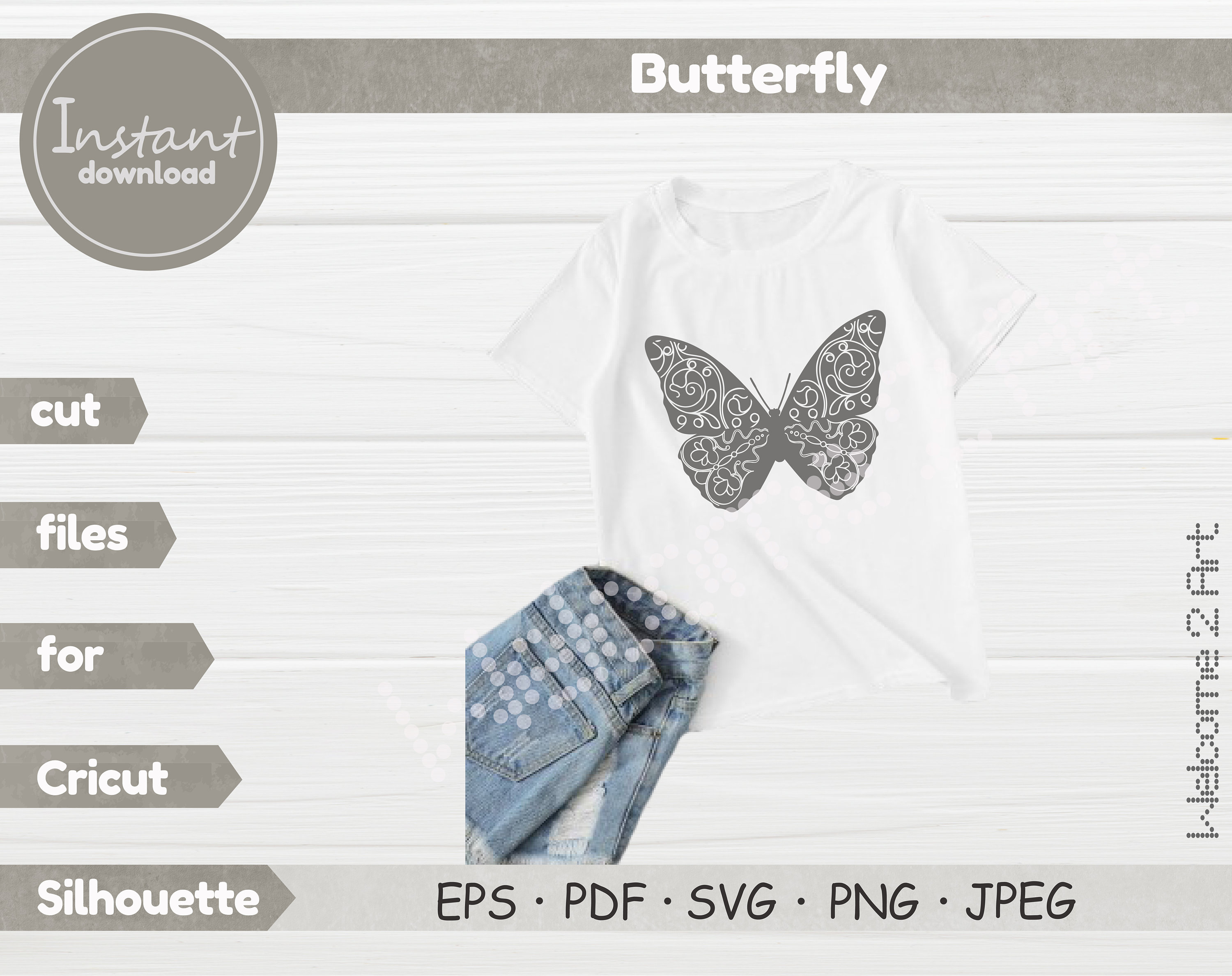 Butterfly Svg, Sublimation Svg, Floral Butterfly Svg, Butterfly Clipart ...