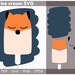 Fox Cub Svg, Ice Cream Svg, Cute Fox Clipart, Fox Clipart, Fox Cub ...