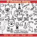 Christmas Clip Art, Doodle Hand Drawn, Winter Clip Art, Holidays, Xmas ...