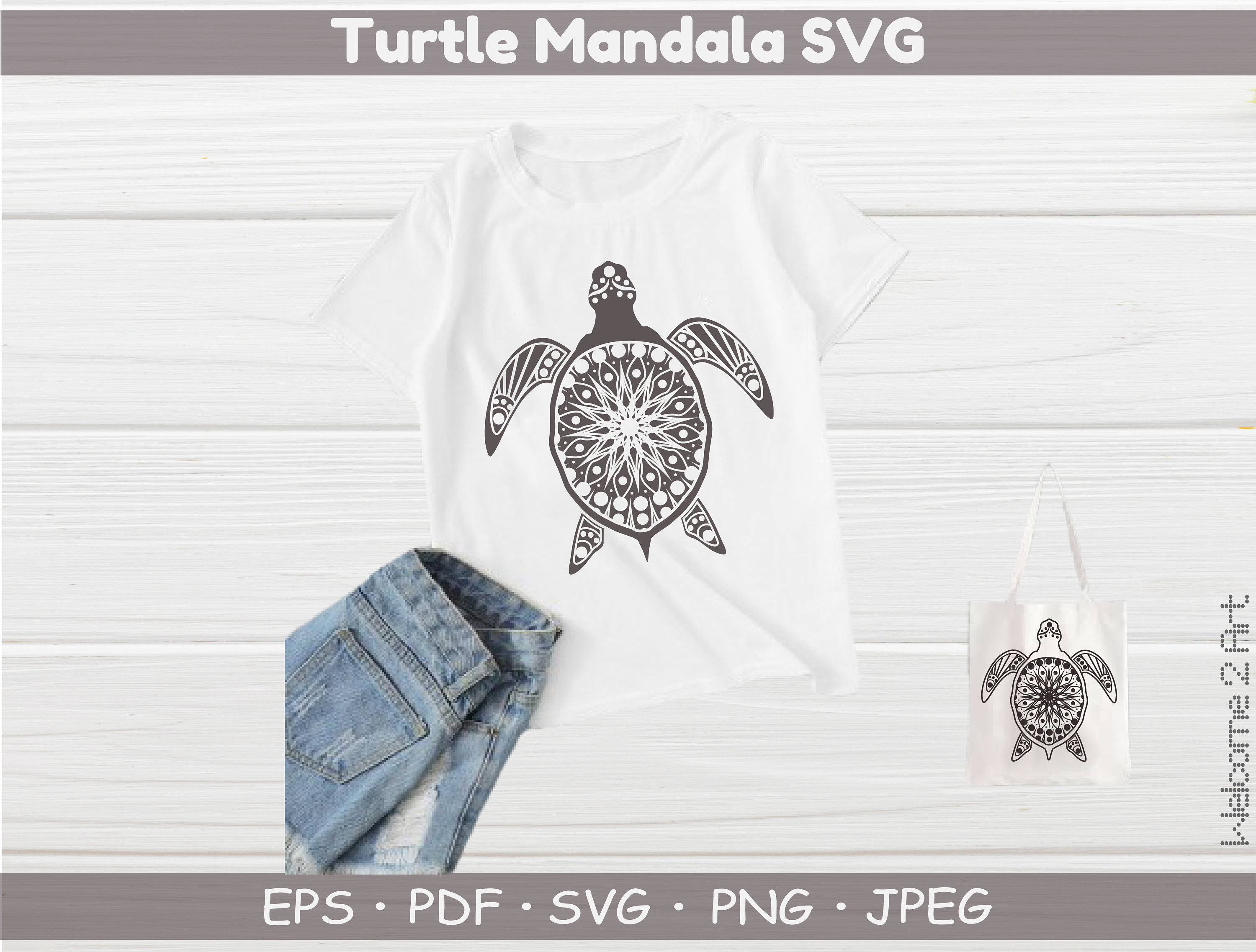 Turtle Mandala SVG Bundle - Mandala SVG - Turtle SVG Bundle - Sea ...