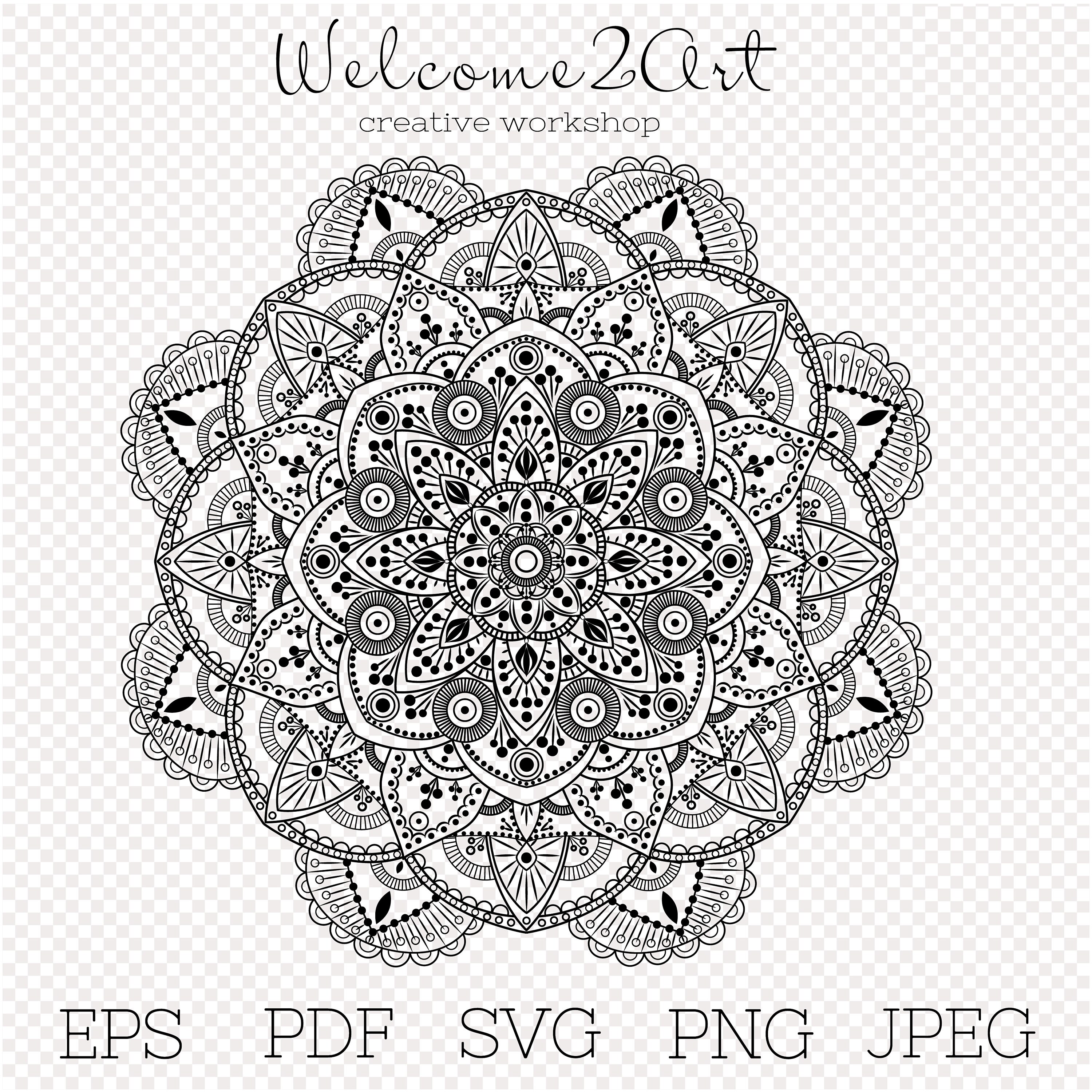Mandala SVG, Mandala Svg Files, Svg Cricut, Boho SVG, Mandala Clipart ...