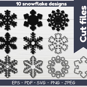 Snowflake Svg, Christmas Svg, Cut File, Svg File, Snowflake Eps, Png ...